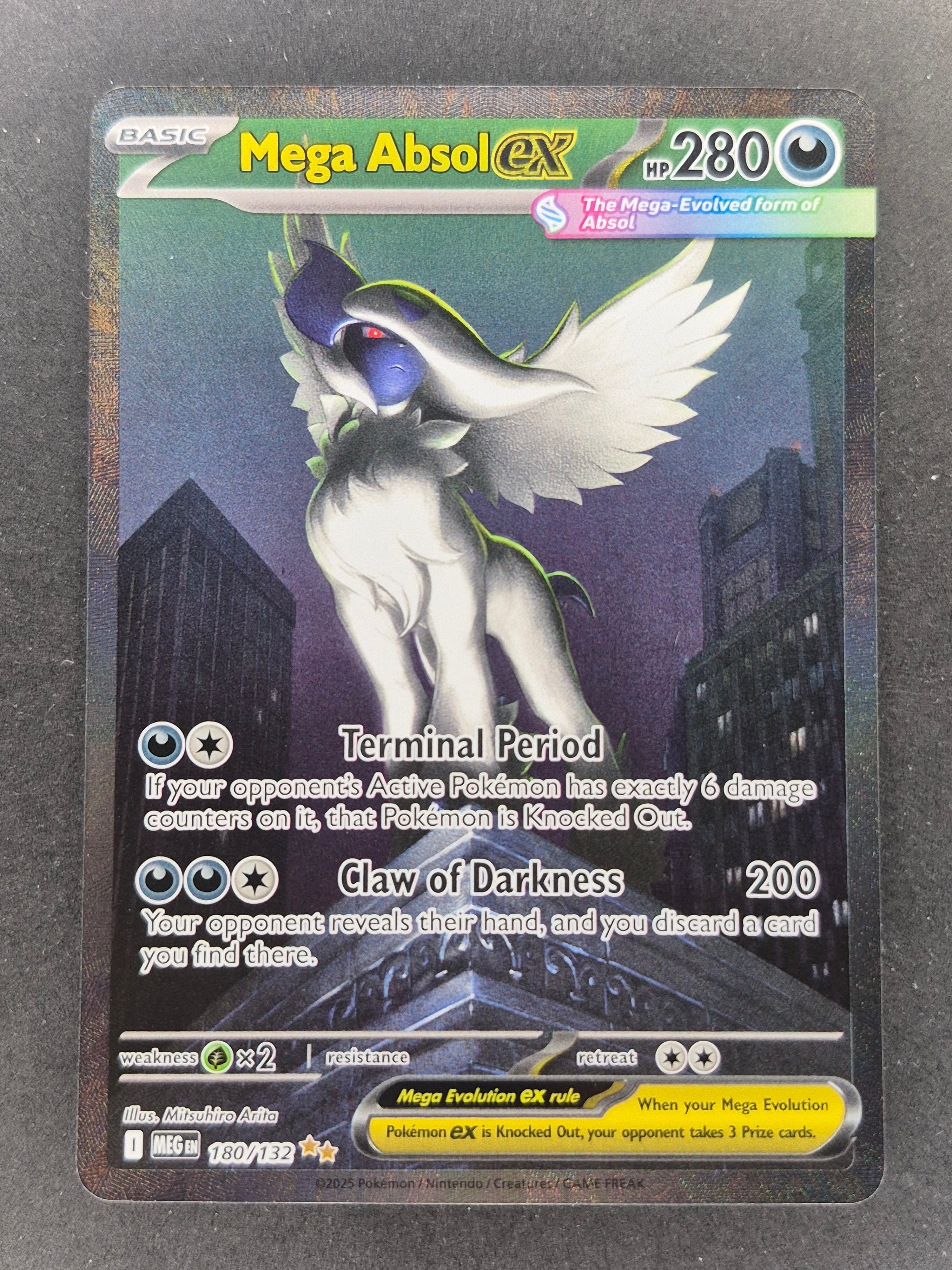 Mega Absol ex 180/132 - Mega Evolution - Special Illustration Rare Pok ...