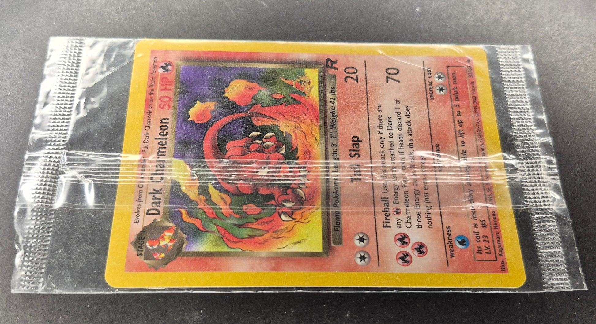 SEALED Dark Charmeleon 32/82 Team Rocket - W/Gold Stamp Promo Pokemon ...