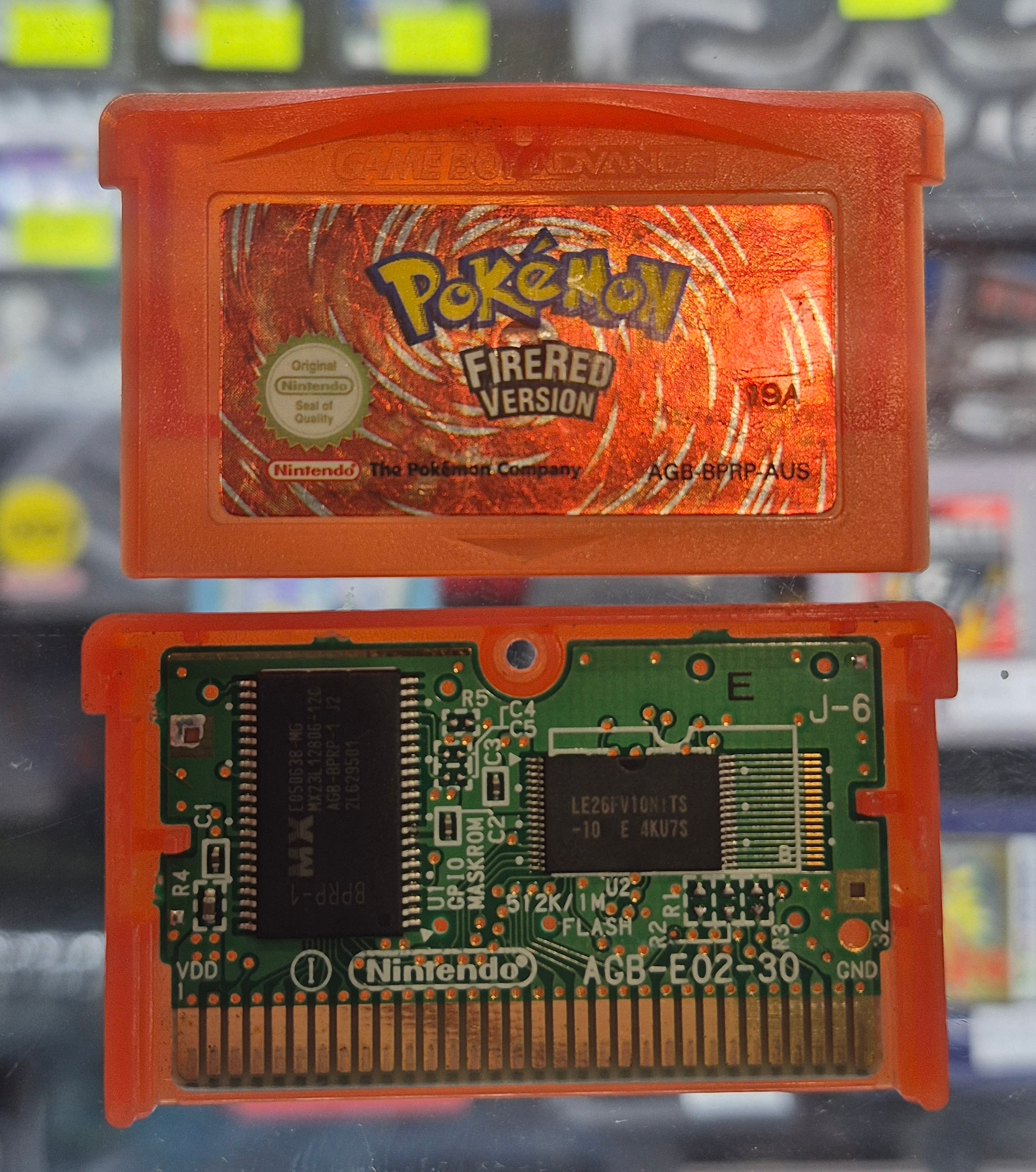 Pokemon Game Boy Advance Fire Red Version AUS PAL Tested & Cleaned ...