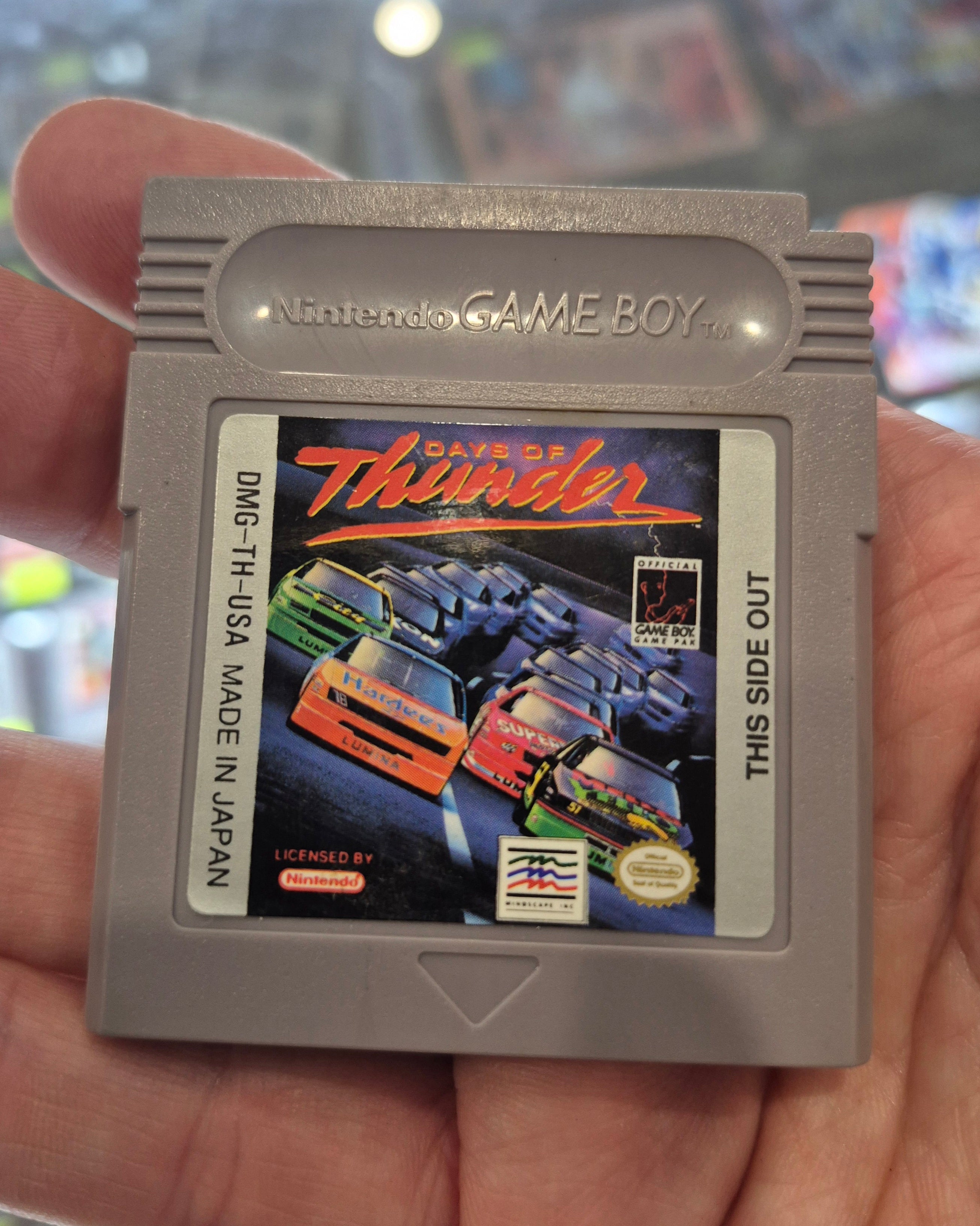 Days of Thunder (Nintendo US Game Boy, 1992) GBA Cartridge Authentic C ...