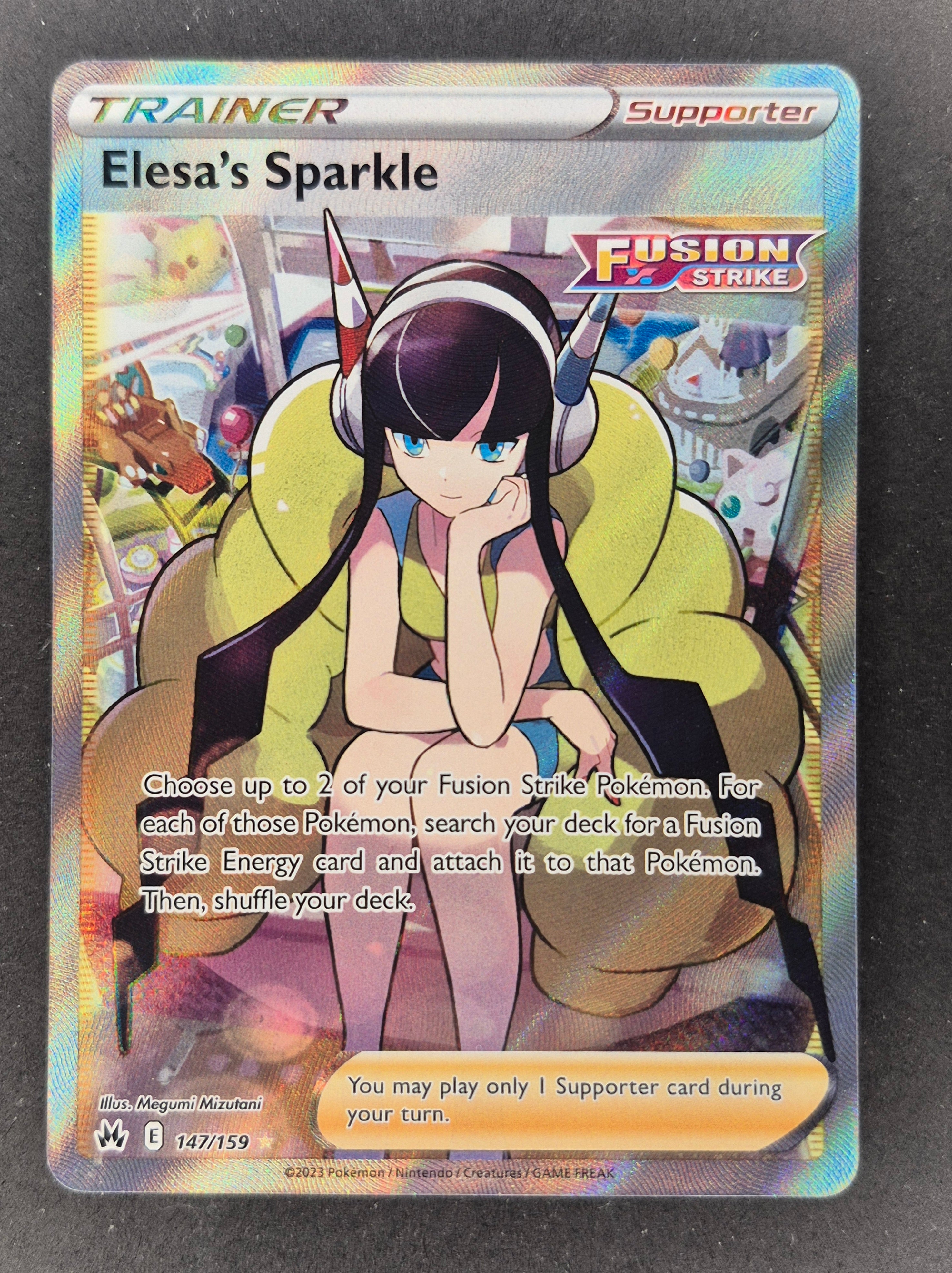 Elesa's Sparkle - 147/159 - Secret Rare - Crown Zenith - Pokemon Card ...
