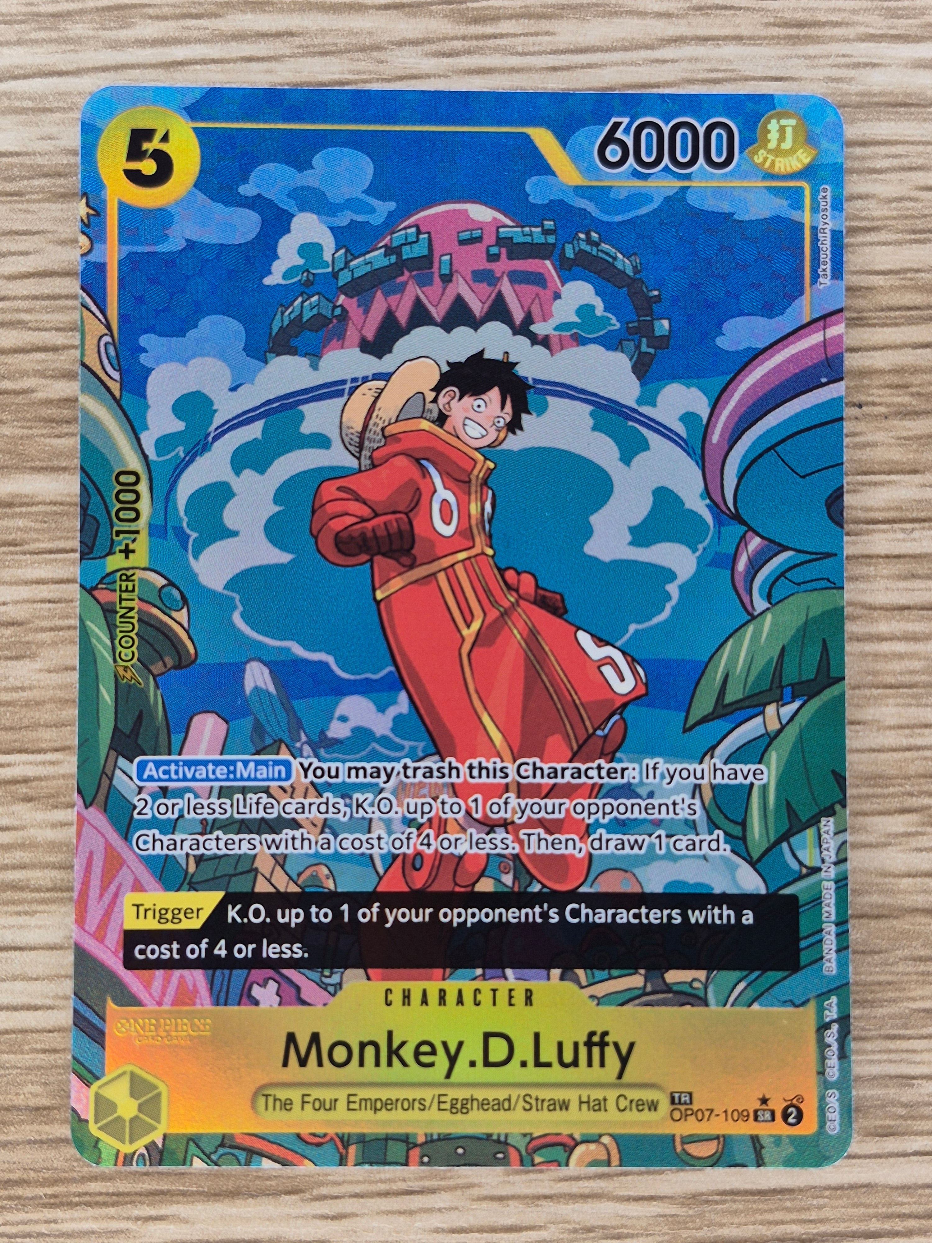 One Piece TCG Two Legends OP08 MONKEY D LUFFY OP07-109 Treasure SP alt ...