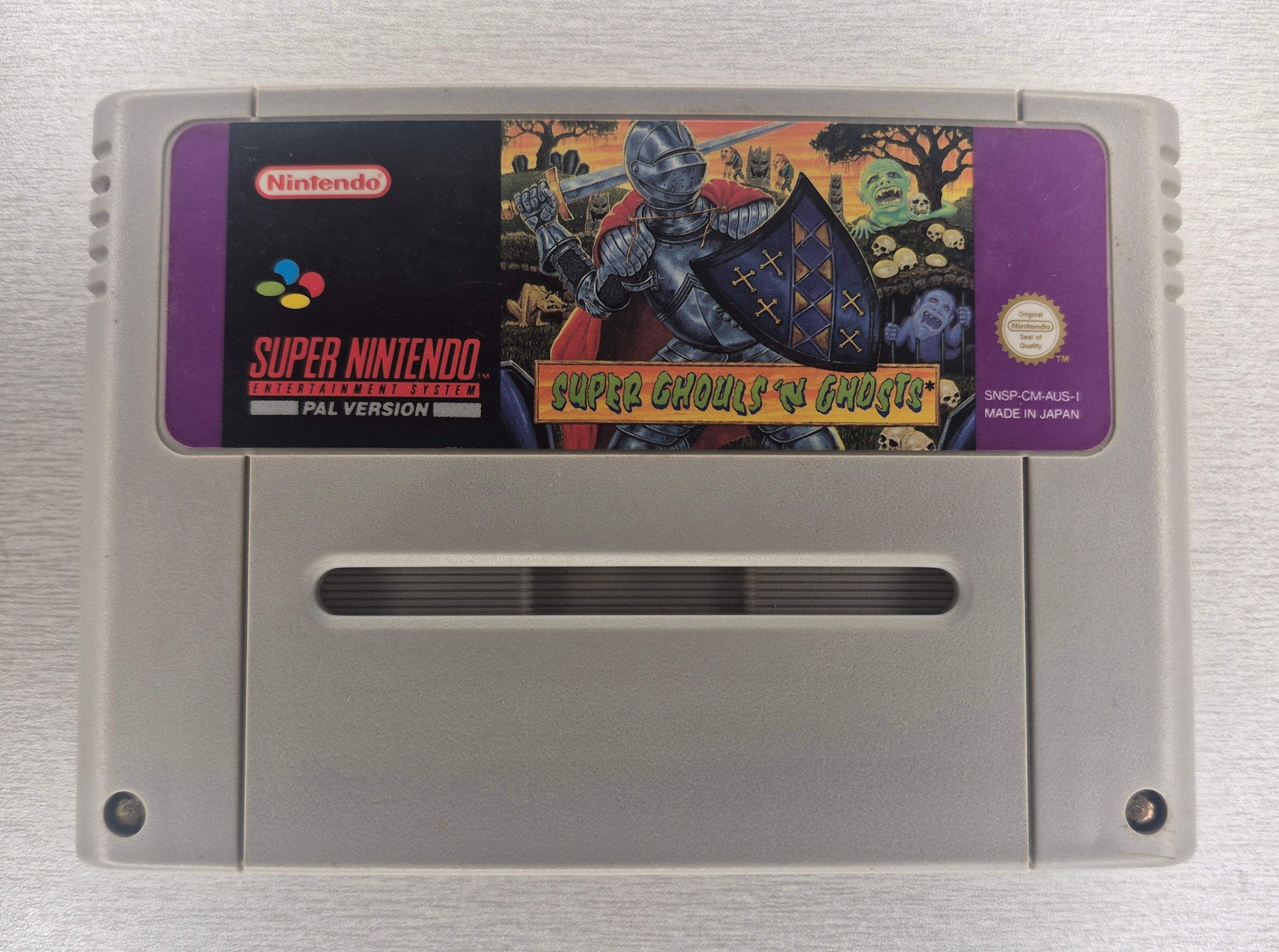 Super Ghouls ‘n Ghosts - Super Nintendo PAL - Cart Only Good Cond Free ...