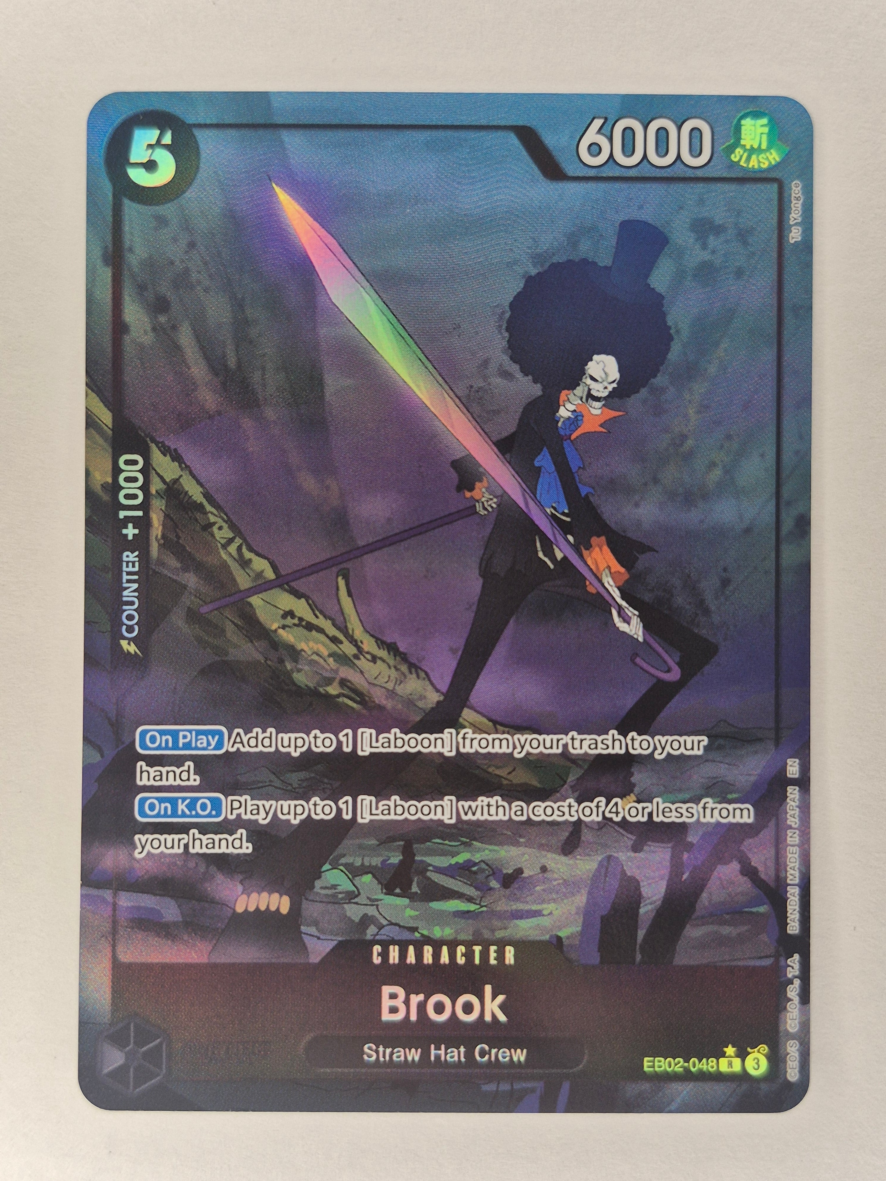 Brook (Alt Art) EB02-048 Extra Booster: Anime 25th Collection Foil ...